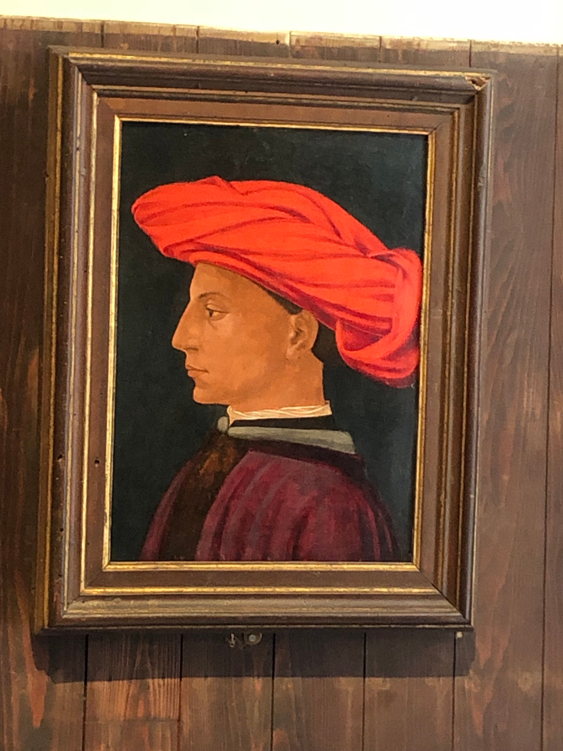 Massacio, Man in Red Turban Art Print Italian Renaissance Framable ...