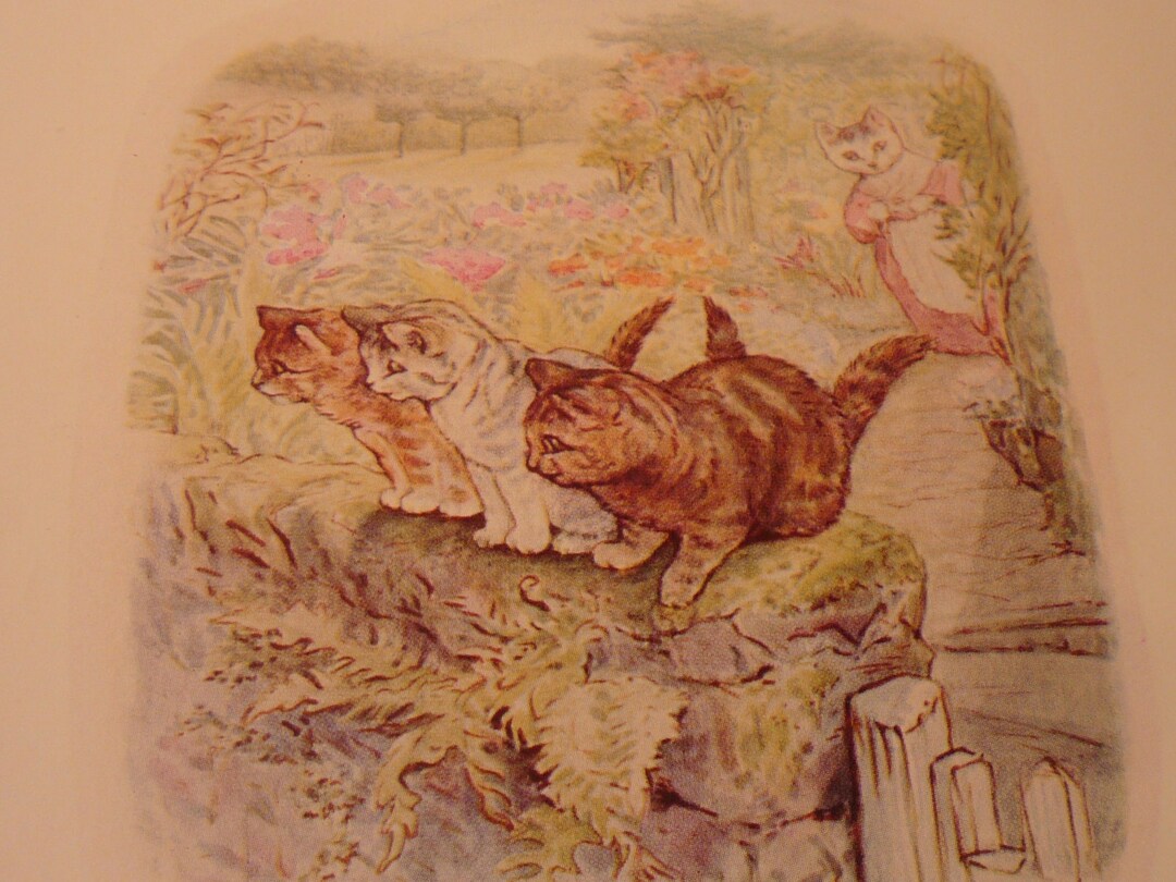 Beatrix Potter Illustration - Tabitha Twitchit and Her Cats - Animal ...