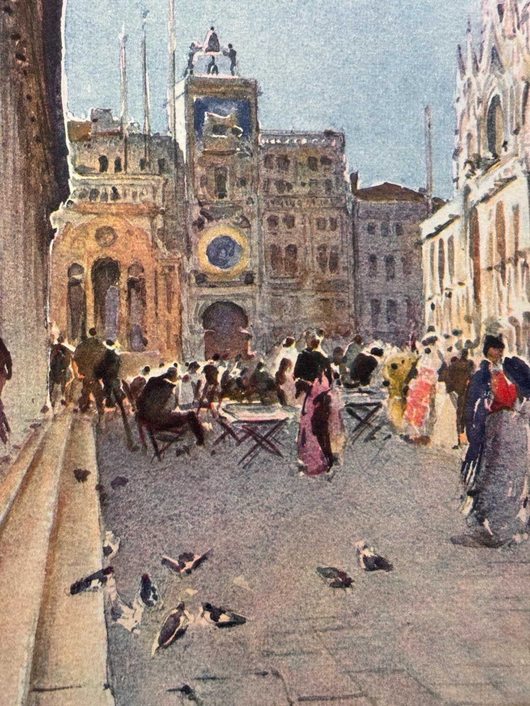 The Clock Tower Venice by Pierre Vignal Original Vintage Published ...