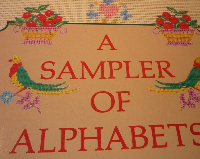 Vintage Book - Embroidery Sampler of Alphabets - Alphabet Samplers ...