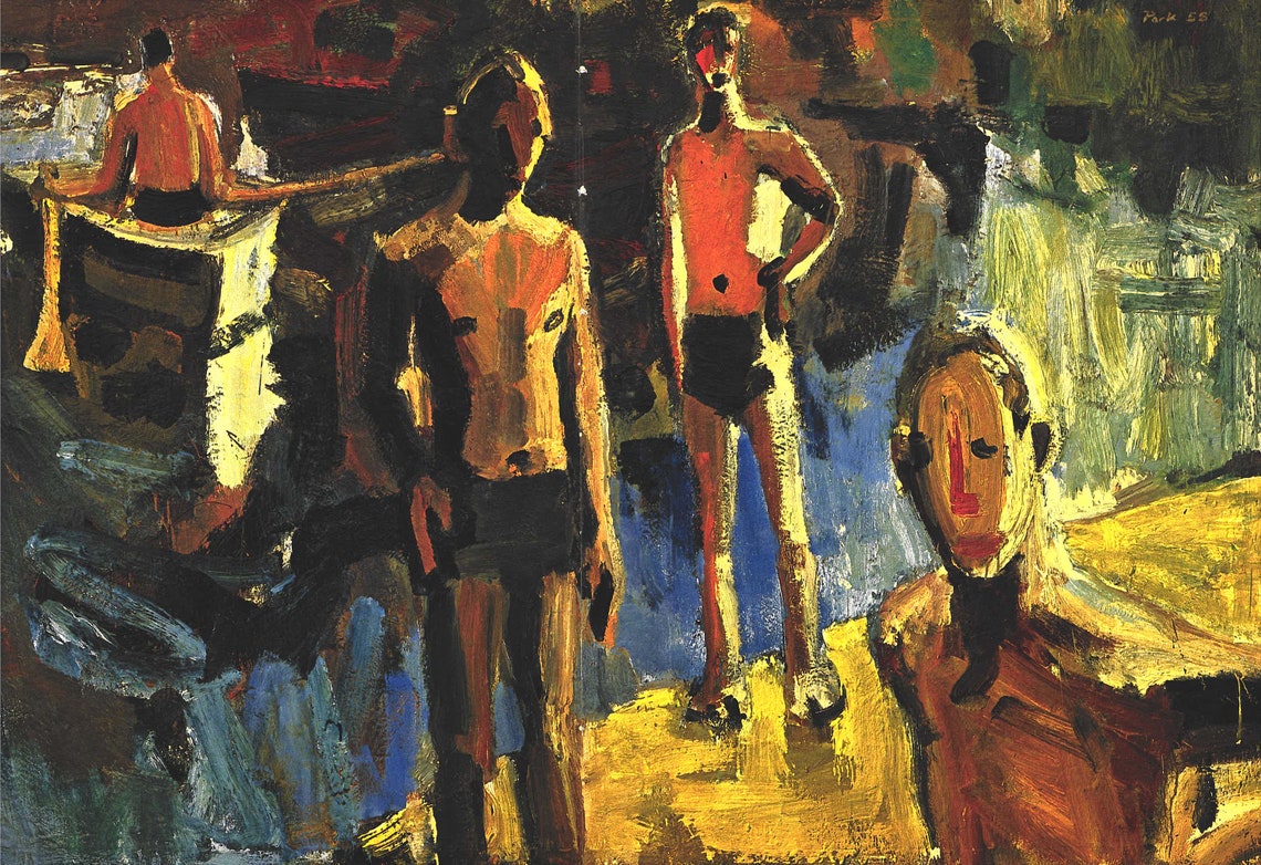 David Park Four Men Abstract Expressionism Giclee Print Choose Size ...