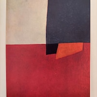Vintage Abstract Expressionist Original Painting MCM Mid Century Modern ...