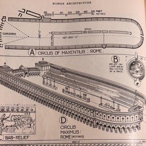 Rome Circus Maximus Ancient Architecture | Vintage Print Great for ...