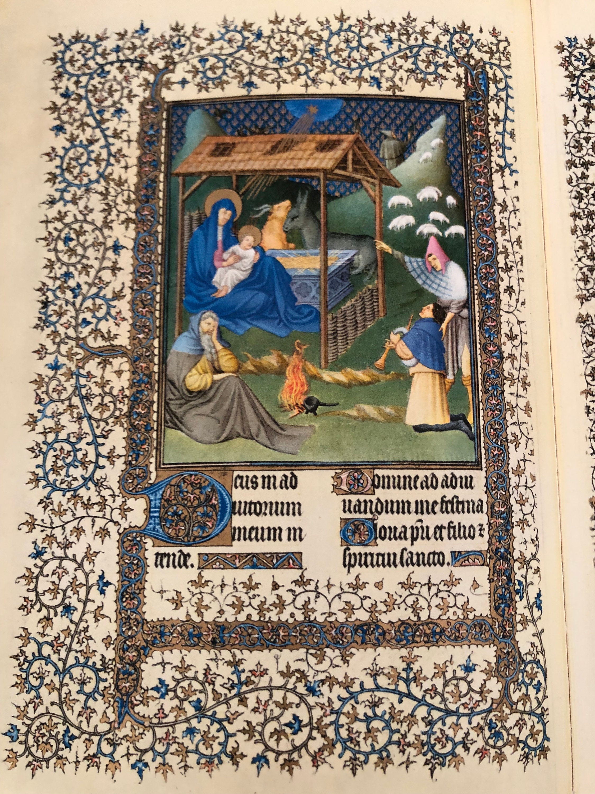 The Nativity | Illuminated Manuscript | Original Published Lithograph ...