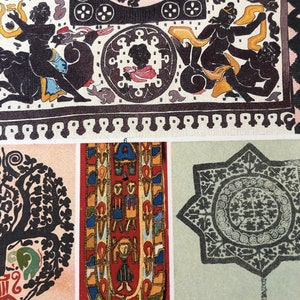 Coptic Style 1900 Original Antique Pattern Art Print Wall Fashion ...