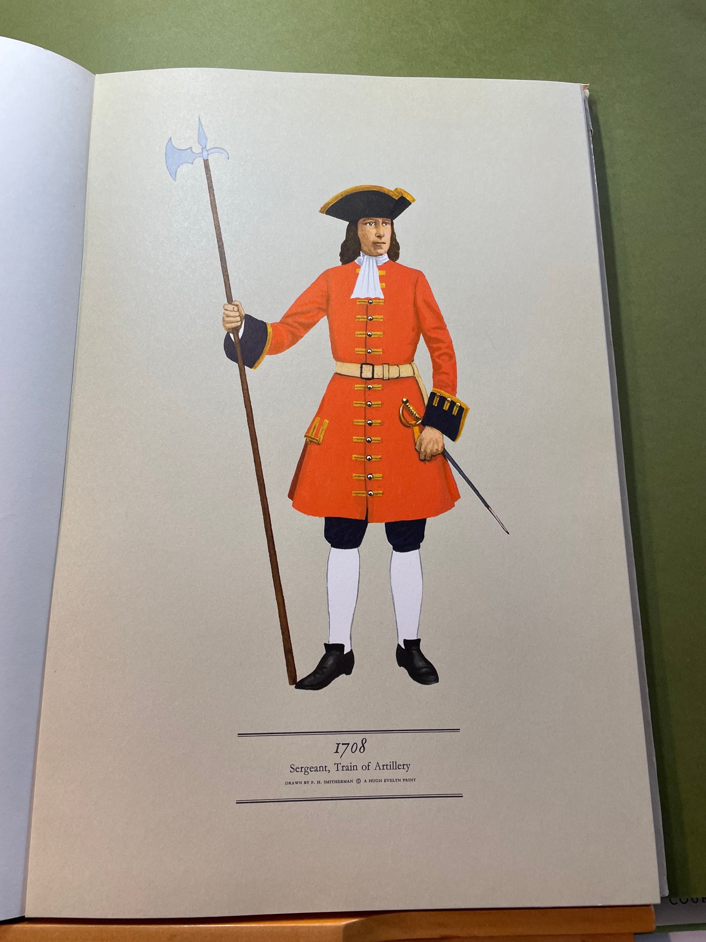 Sergant Train of Artillery British Army Uniforms From 1708 by P H ...