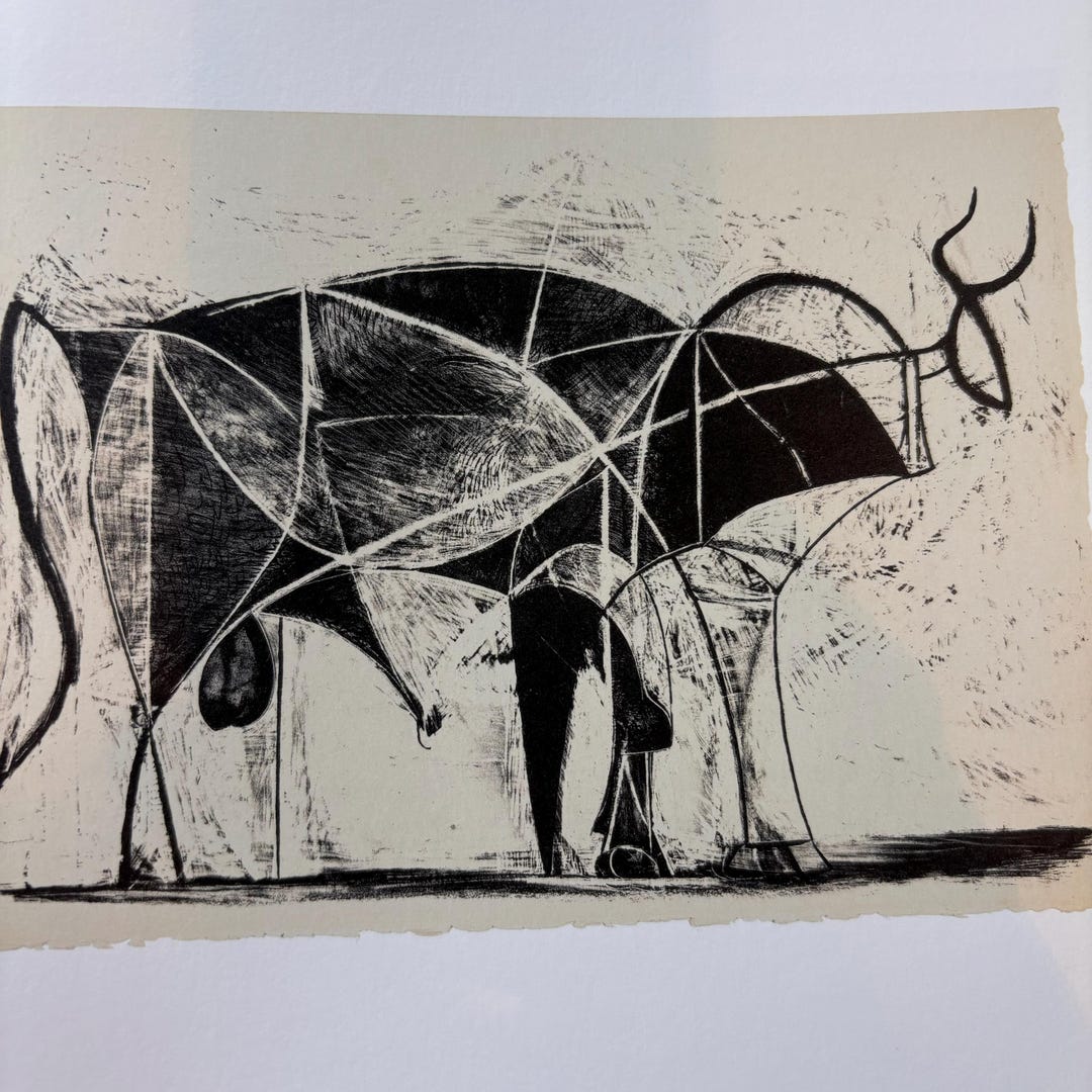 Picasso Bull, State VII | Original Published Lithograph | From a Series ...