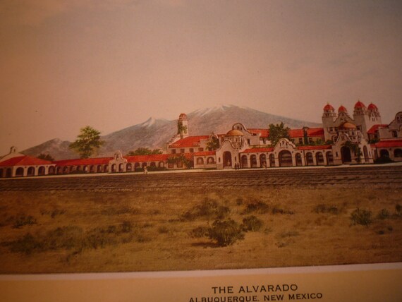 El Alvarado Albuquerque Nuevo México Santa Fe Trail Adobe | Etsy