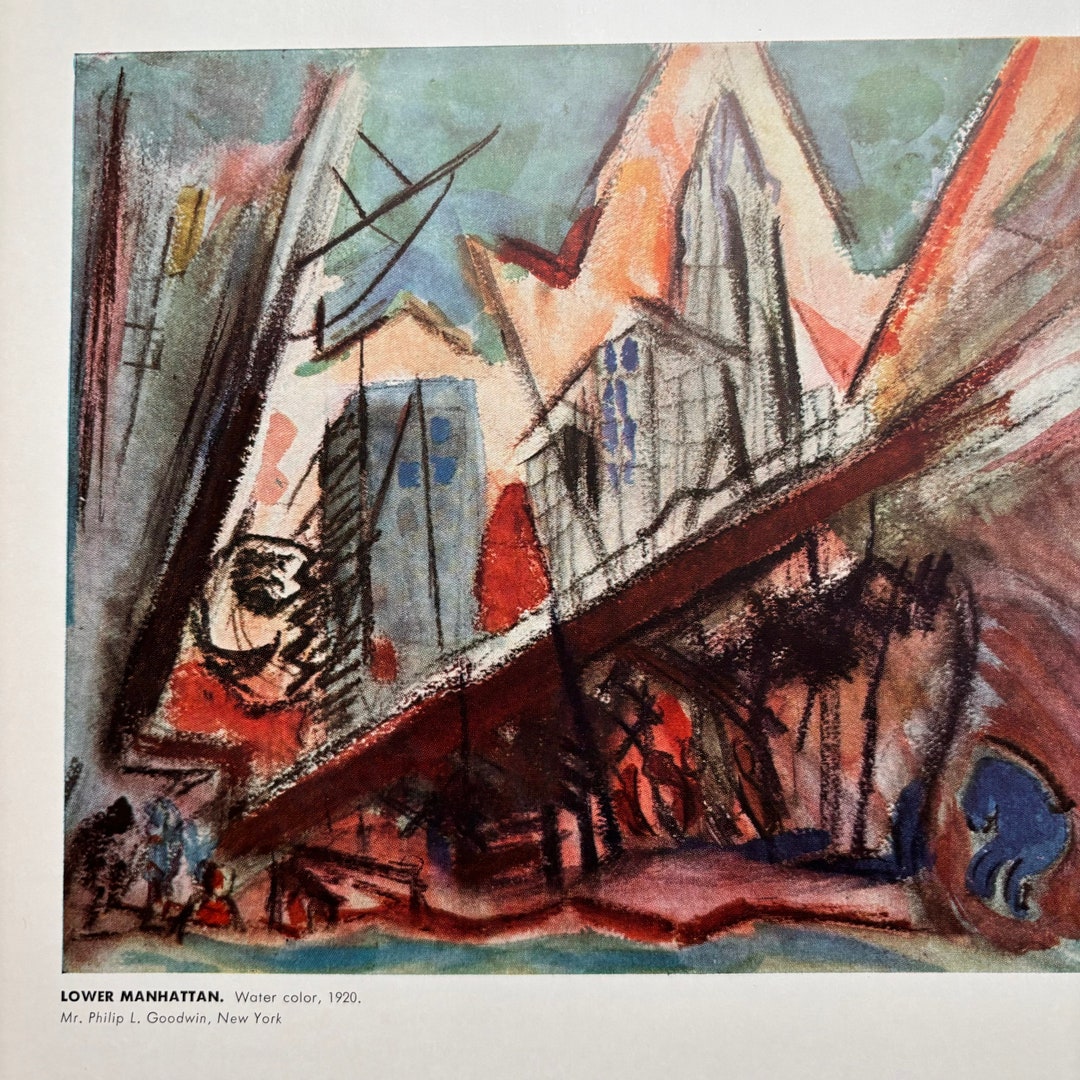 John Marin, Lower Manhattan | Original Published Lithograph 1956 ...