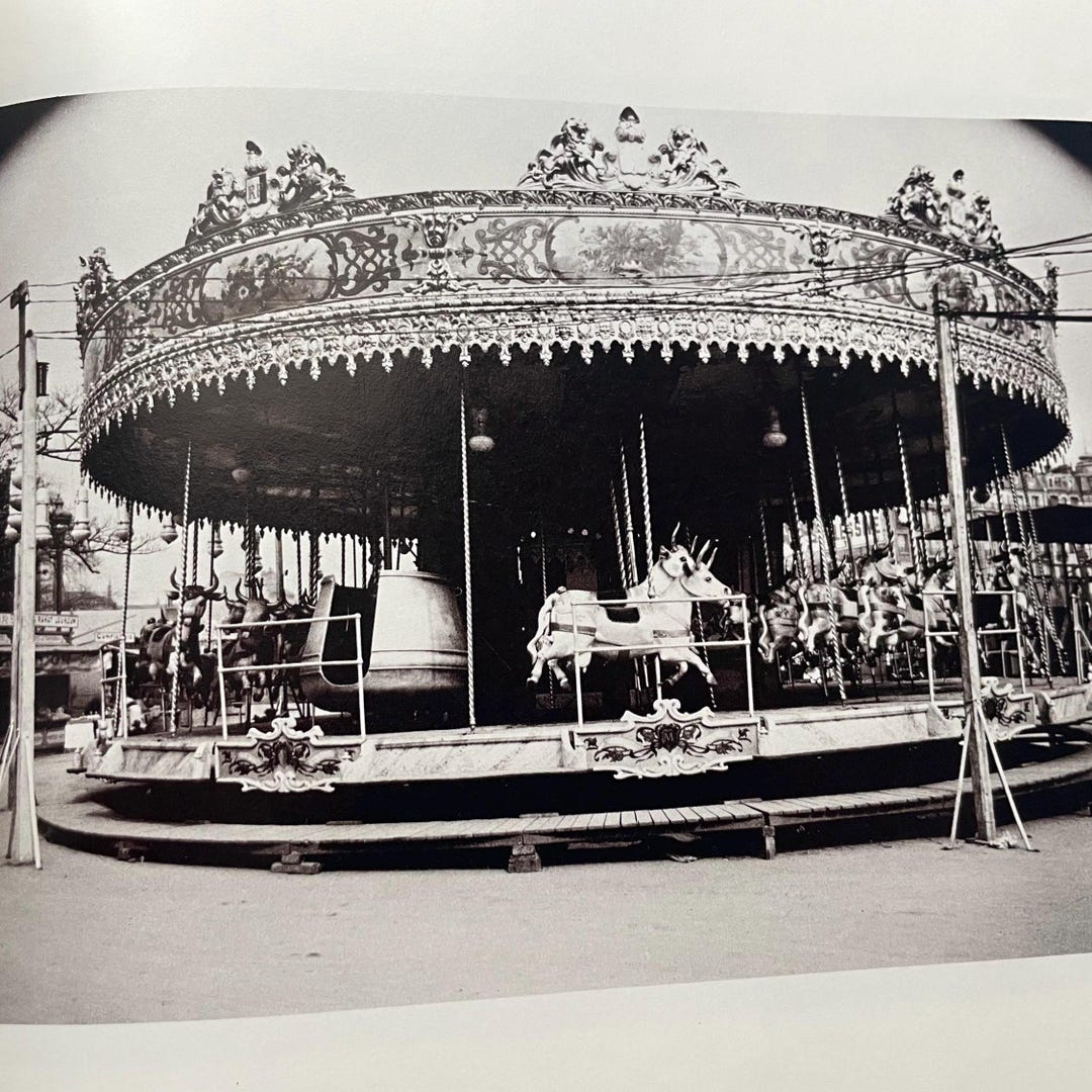 Eugène Agtet, Carousel | Black and White | Vintage Published Lithograph ...