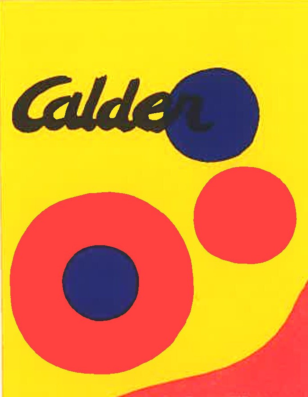 Calder Mini Poster From Art Gallery. Bright Colors Framed in Small ...