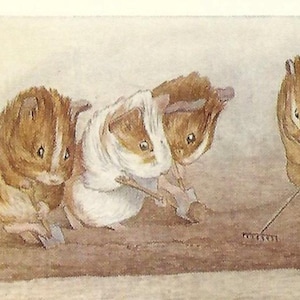 Beatrix Potter Guinea Pigs Garden | Print Reproduction | Gift for ...