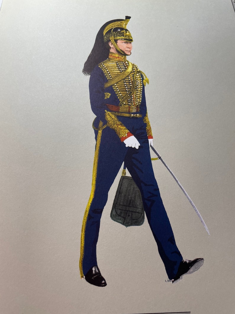 Officer Bombay Horse Artillery 1860 Royal Artillery 15x11 Inch Color ...