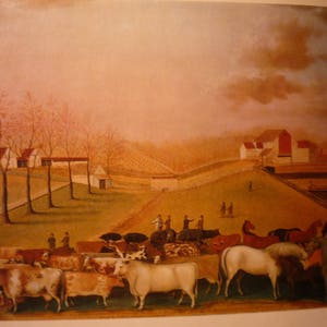 Cornell Farm by Edward Hicks - Folk Art Print - Gift for Art Lover ...