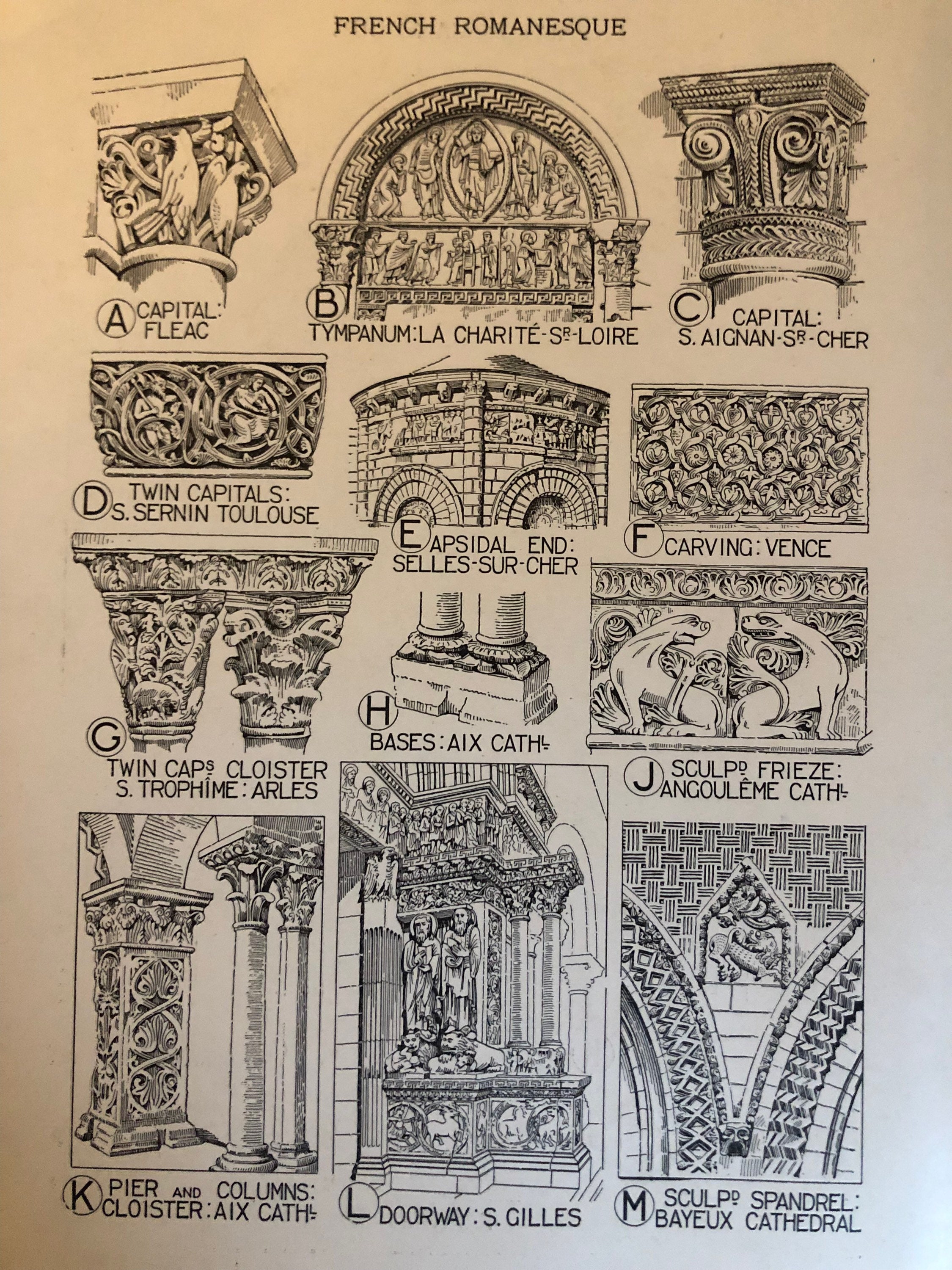 Romanesque Architecture Drawing