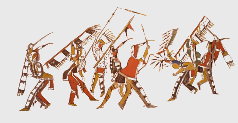 Osage War Dance by Zo Tom Indigenous Art Sketch Books - Native American ...