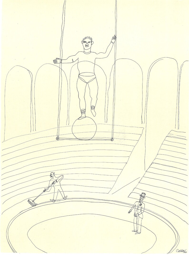 Alexander Calder Circus Trapeze and High Wire Acts Simplified Figures ...