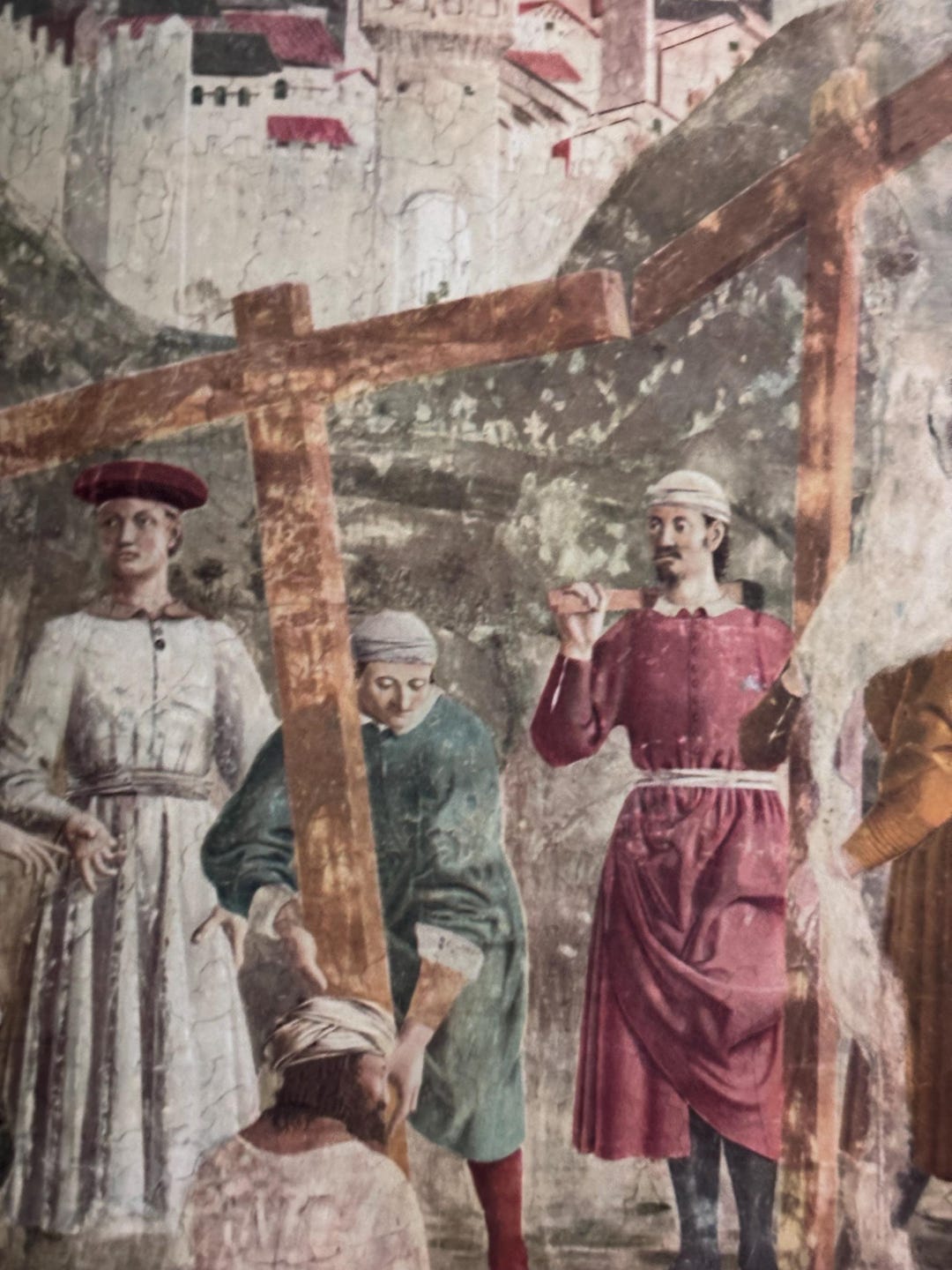 Piero Della Francesca, Finding the Holy Cross, Fresco Painting ...