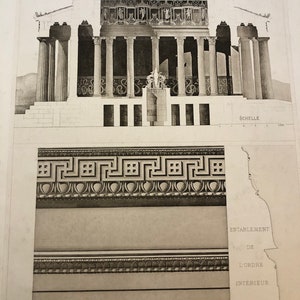 1897 Tholos Temple at Epidaurus Antiquities by Hector D'espoy ...