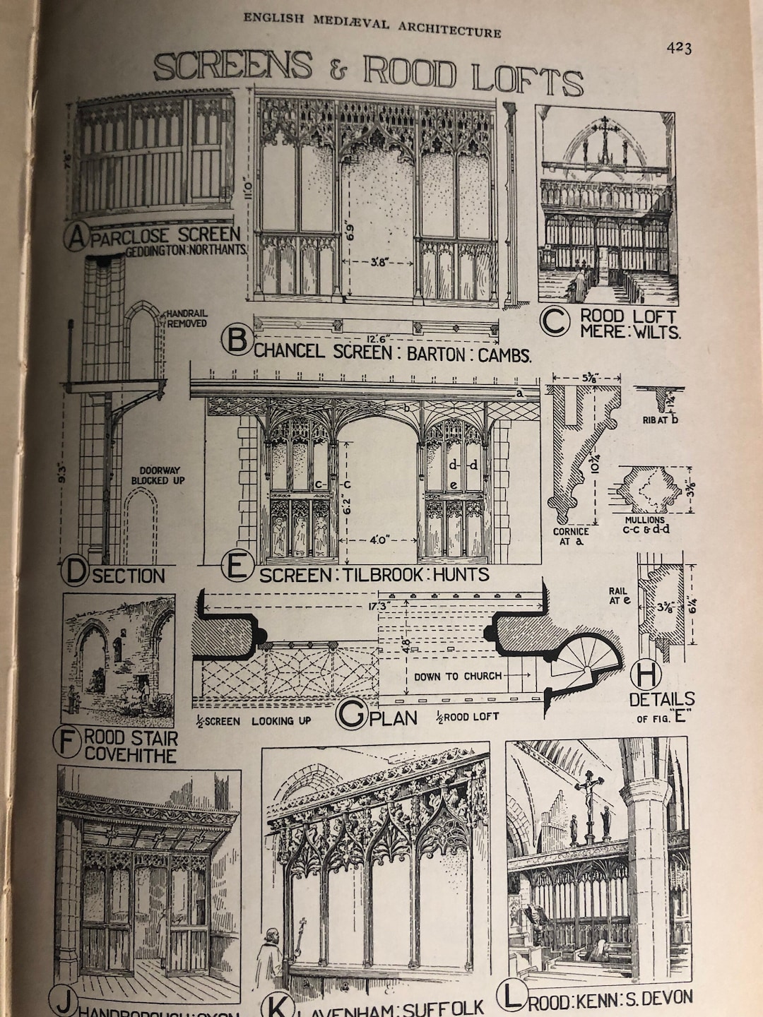 Medieval English Architecture | Screens Rood Lofts | Comparative Study ...