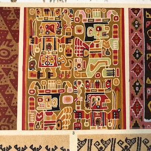 Peruvian Style Pattern 1900 Original Pattern for Wall Paper Interior ...
