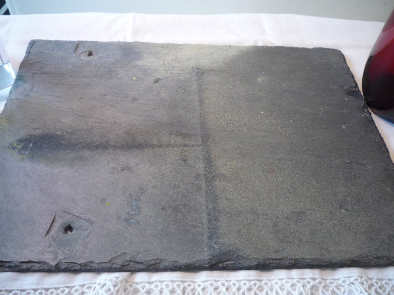Slate Cheese Tray Serving Platter Trivet Repurposed - Etsy