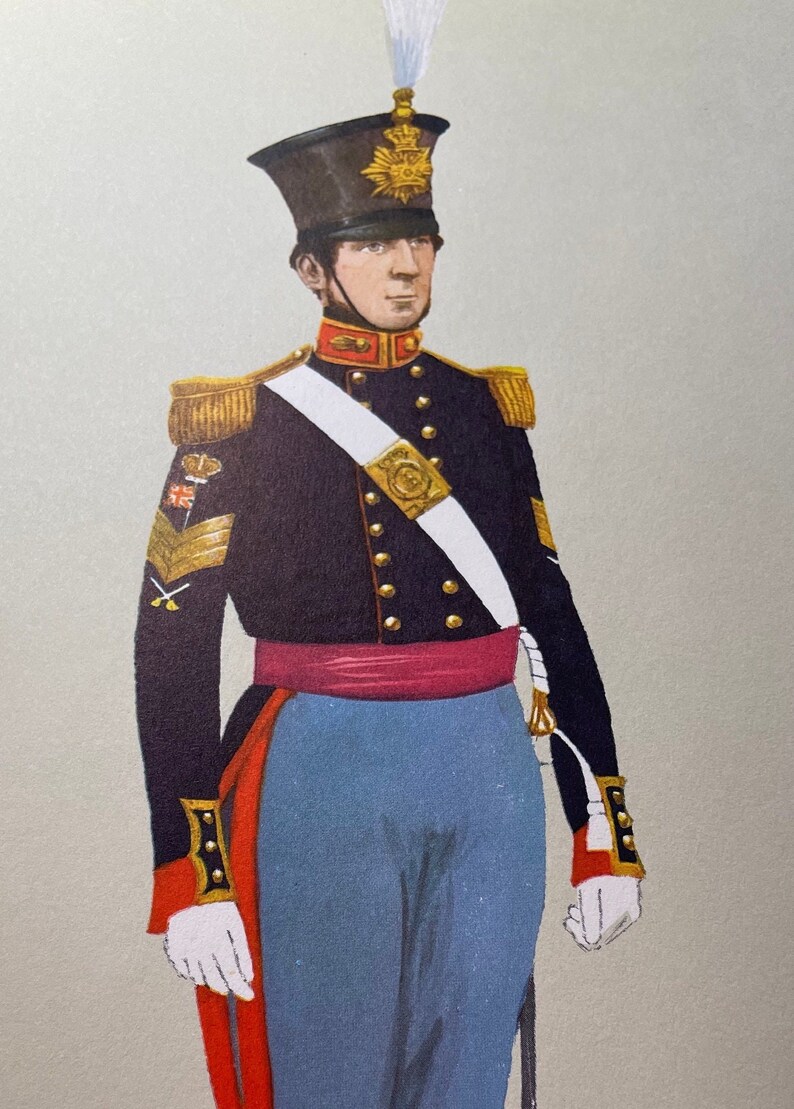 Sargent Royal Artillery British Uniforms of 1846. by P H - Etsy