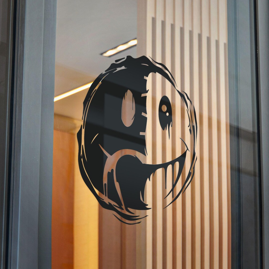 Horror Drip Face Die-cut Sticker - Creepy Smile Emo Punk Grunge Gothic ...