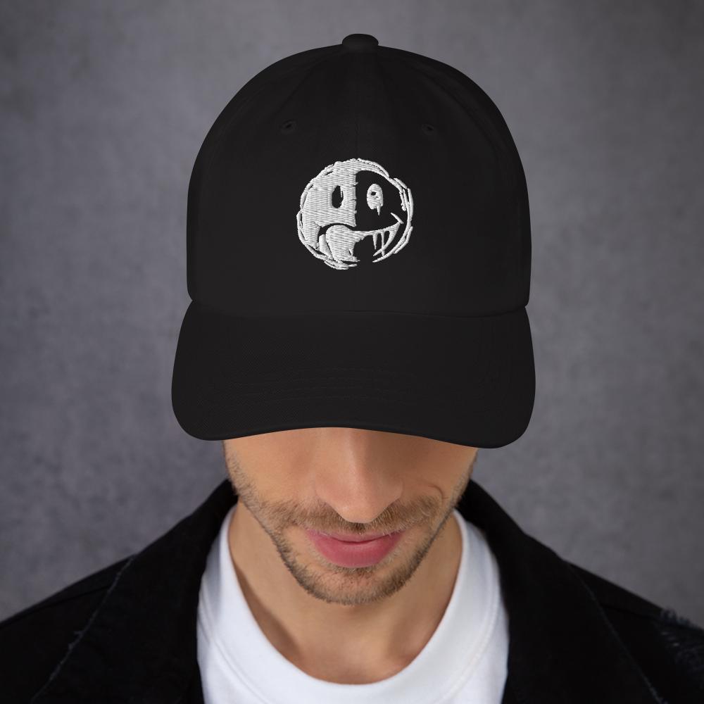 Happy Sad Embroidered Smiley Face Hat - Etsy