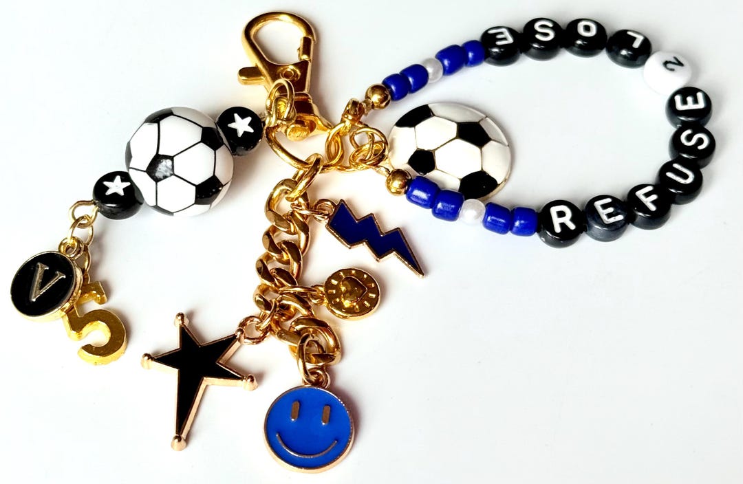 Custom Team Chain for Soccer Bag: Colors, Name & Number, Personalized ...