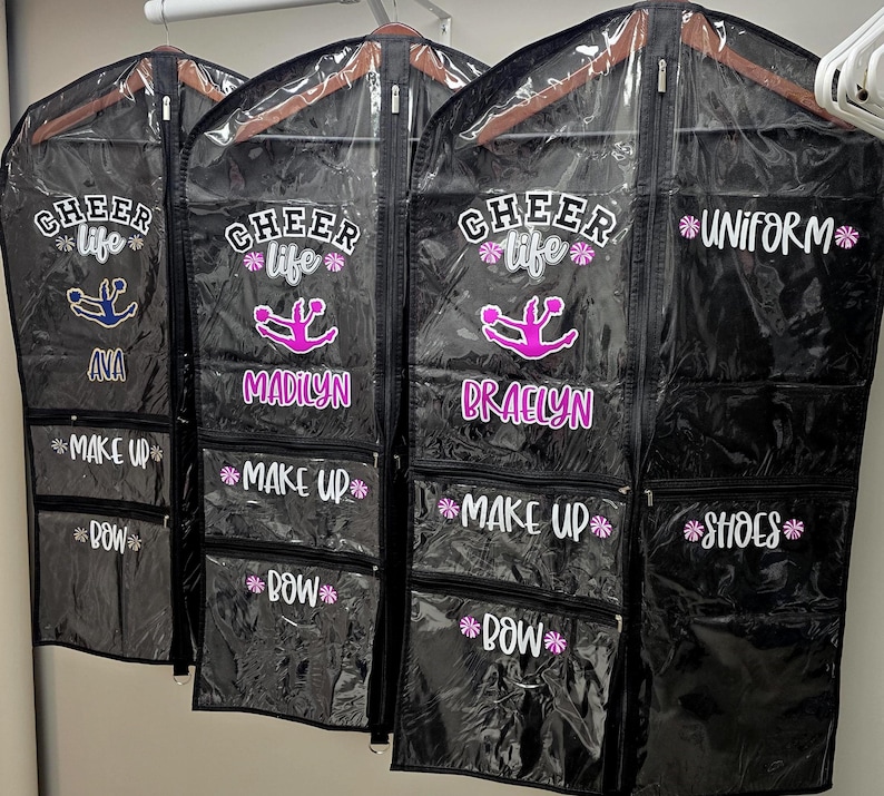 Personalized Cheer Uniform Garment Bag: Competition Dance Costume Bag ...