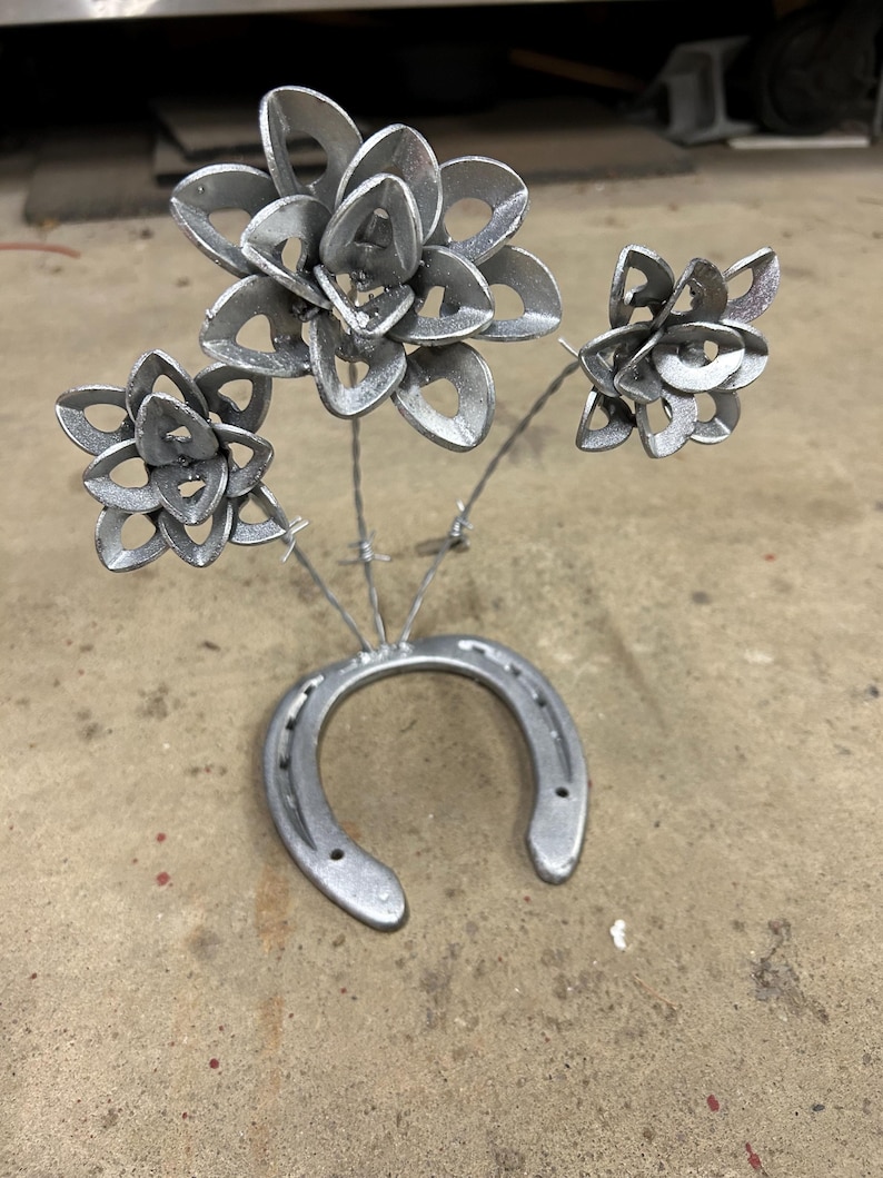 Handmade Welded Flowers - Etsy