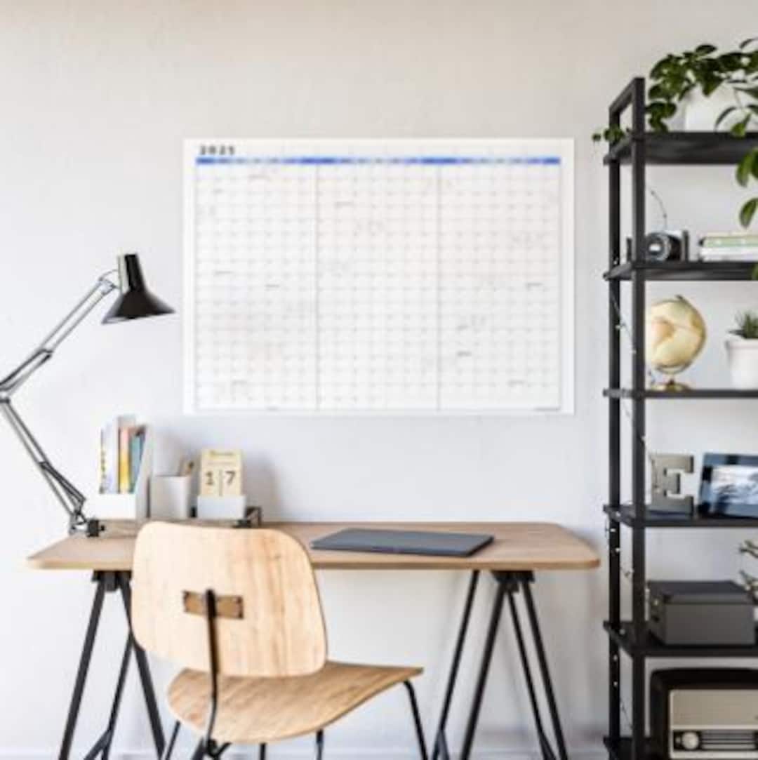 2025 Wall Calendar Oversized Continuous Planner for Yearly Planning - Etsy