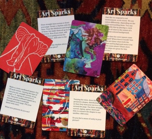 ART SPARKS CREATIVE Project Card Deck Inspiration Expressive ...