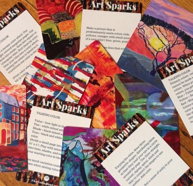 ART SPARKS CREATIVE Project Card Deck Inspiration Expressive ...