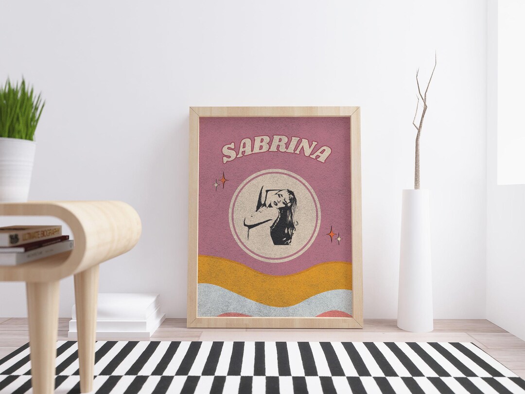 Sabrina Carpenter Poster, Music Print, Cute Wall Art, Art Deco Wall Art ...