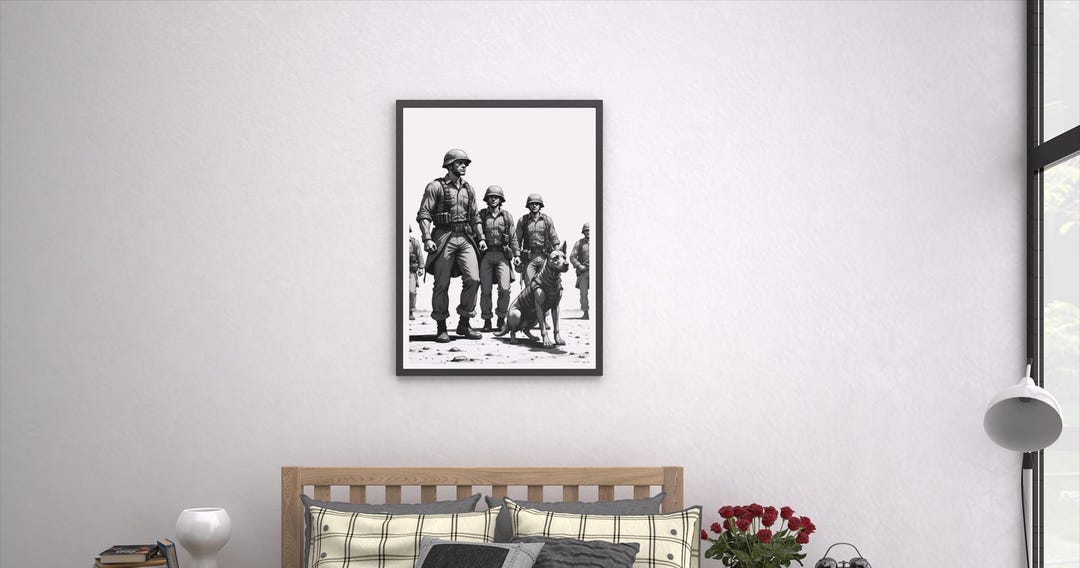 K9 Military Poster, Wall Decor, Poster Prints, Vintage Poster, Retro ...