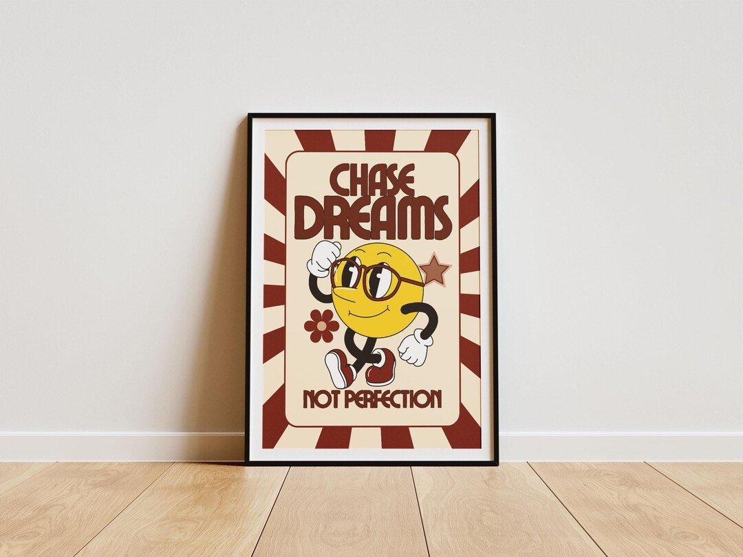 Dream Poster Cute Poster, Art Deco Wall Art, Office Poster, Wall Art ...