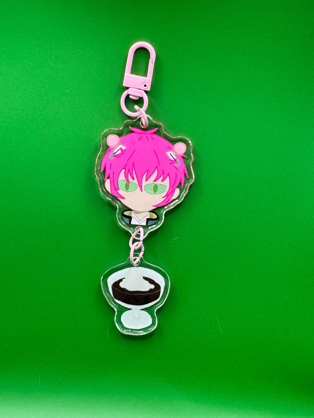 Saiki K With Coffee Jelly Keychain - Etsy