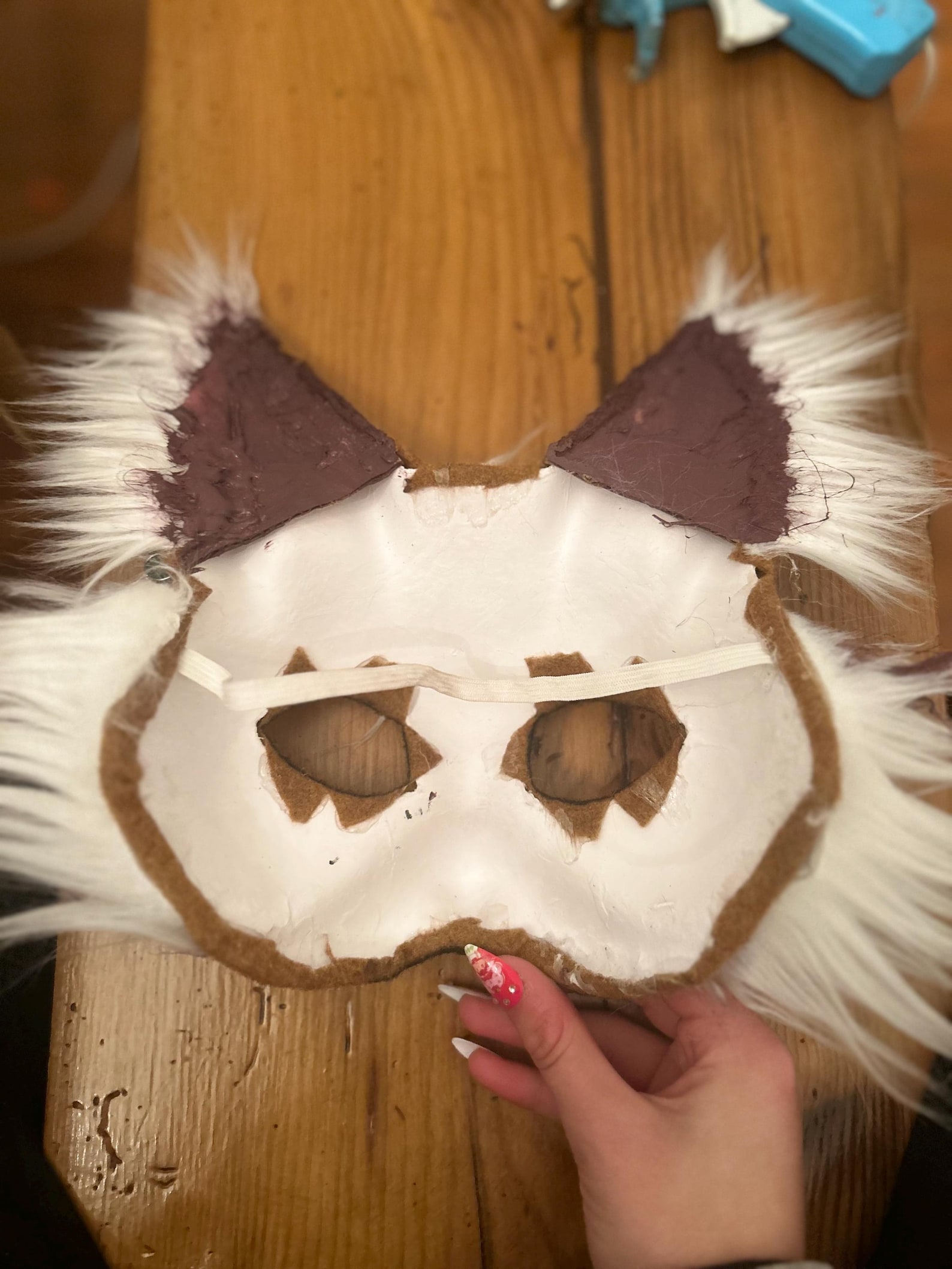 Brown Cat Mask | Quadrobics or Other | - Etsy