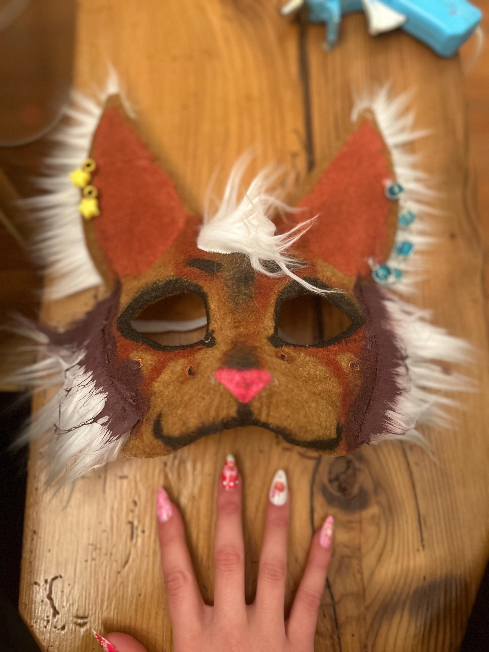 Brown Cat Mask | Quadrobics or Other | - Etsy