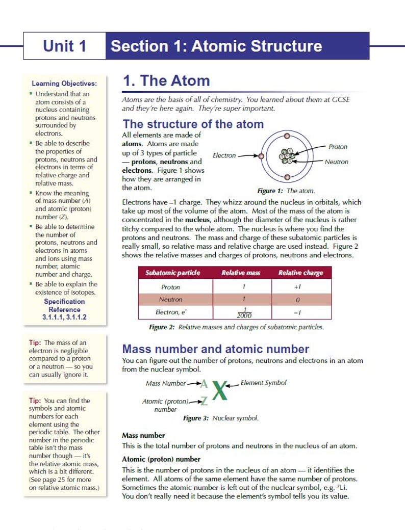 AQA A Level Chemistry Student Book - CGP - Etsy