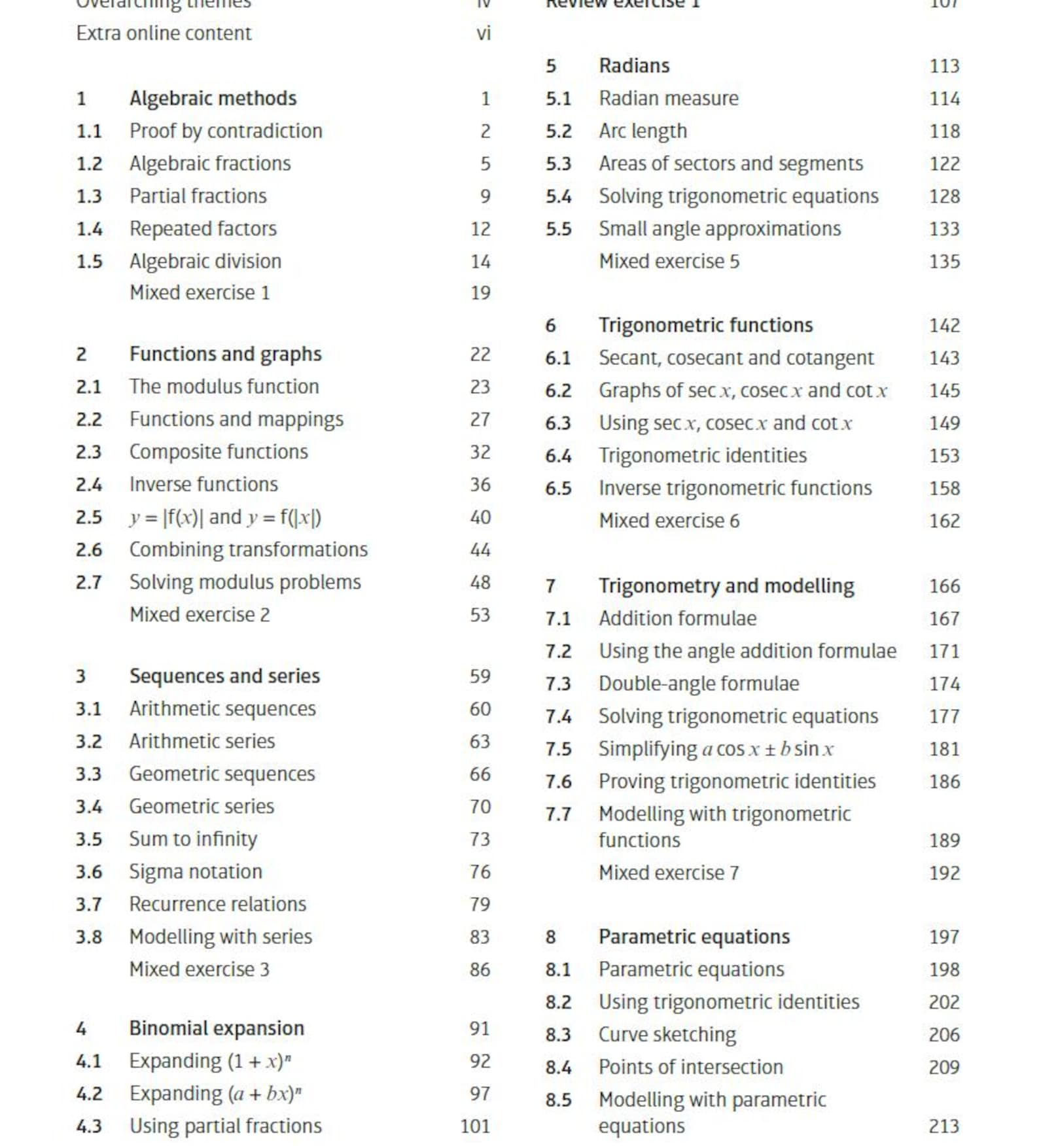 Pearson Edexcel A Level Mathematics Pure Mathematics Year 2 Online Book ...