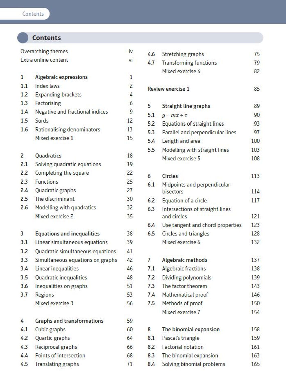 Pearson Edexcel AS/A Level Mathematics Pure Mathematics Year 1 Online ...
