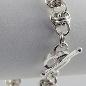 Barrel Weave Chain Maille Bracelet - Etsy