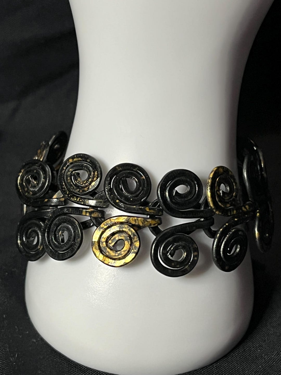 Hammered Egyptian Coil Bracelet - Etsy