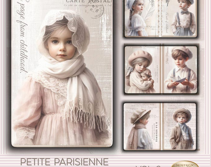 Shabby Chic Junk Journal Kit, Franse vintage ephemera, romantische ...