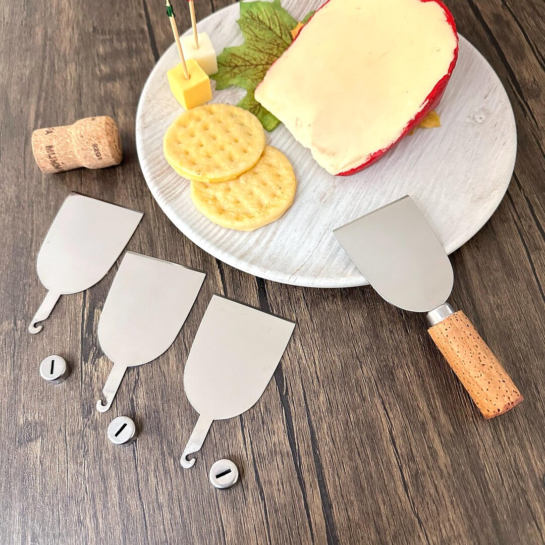 DIY Stainless Steel Hard Cheese Cutter Blade, 4pcs of Blade With Ring ...