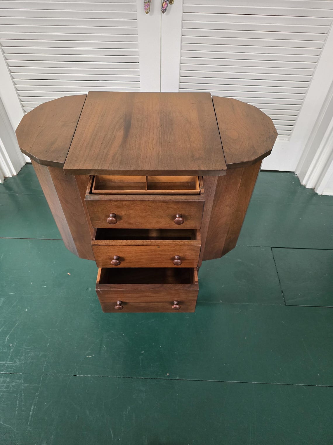 Vintage/antique Mahogany Martha Washington Sewing Cabinet Stand Table ...