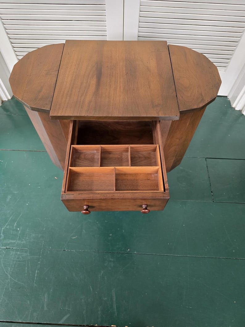 Vintage/antique Mahogany Martha Washington Sewing Cabinet Stand Table ...
